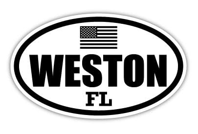 3 Pack Reflective Weston FL Florida Broward County Stealthy US Flag Euro Decal Sticker Vinyl for Hard Hats, Bottles, Glass, Toolbox 2" x 3"