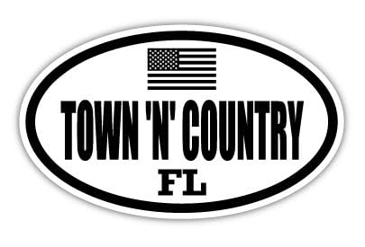 3 Pack Reflective Town 'n' Country FL Florida Hillsborough County Stealthy US Flag Euro Decal Sticker Vinyl for Hard Hats, Bottles, Glass, Toolbox 2" x 3"