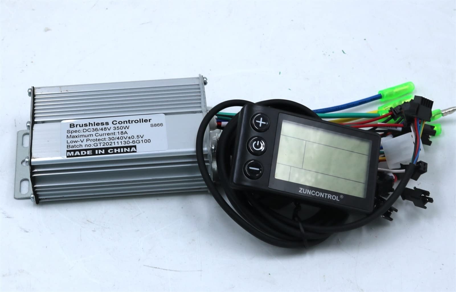 Bike Fender 36V 48V 60V 350W 18A Motor Controller E-Bike brushless Speed Controller and S866 LCD Display Mud Guards (Color : 60V 350W)