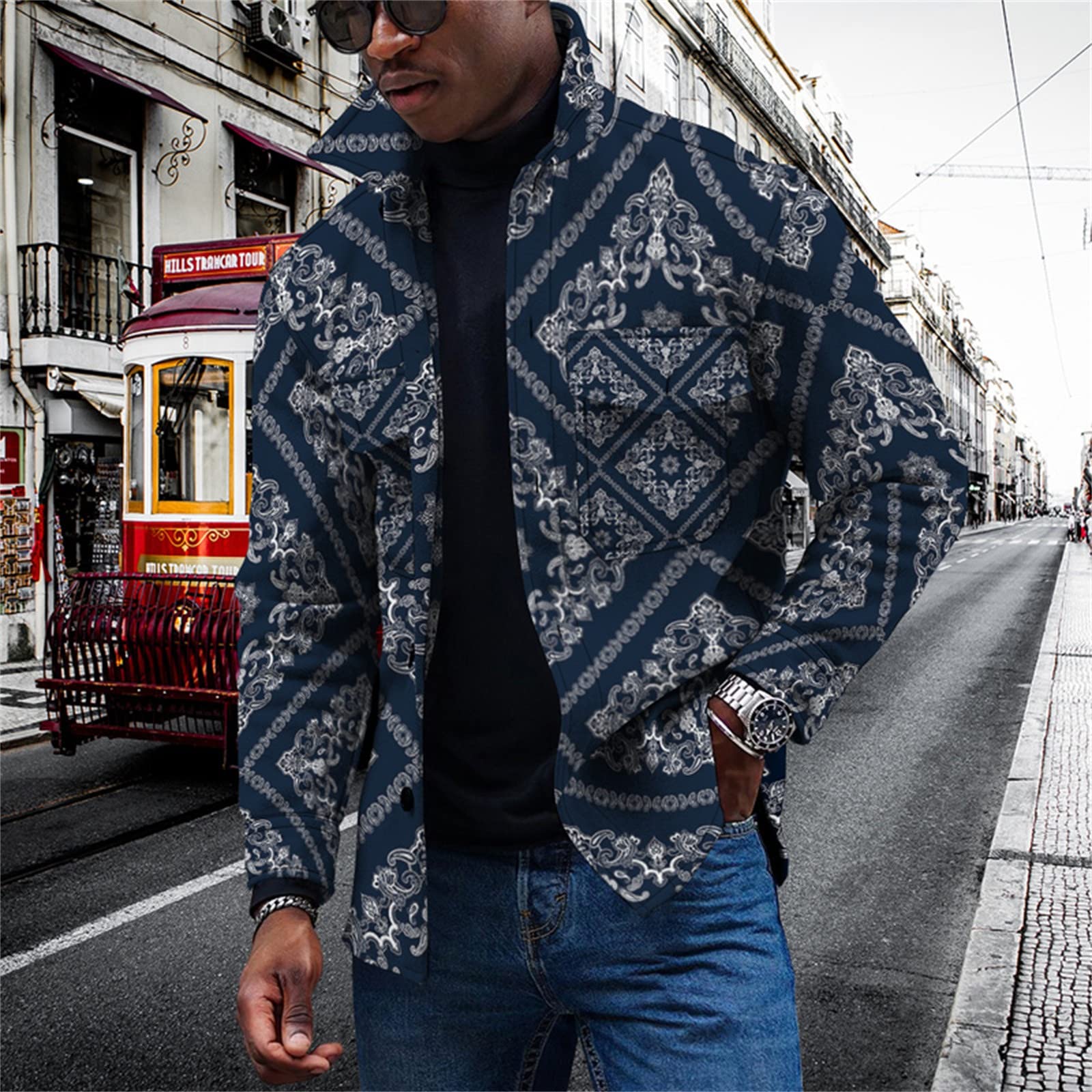 GIANTHONG Trench Coat Men Quarter Zip Mens Blazers Regular Fit Outerwear Sweatshirt Jackets Quilted Shacket Velvet Blazer Men Suit Bag Ugly Christmas Sweater for Men(Gray,XX-Large)