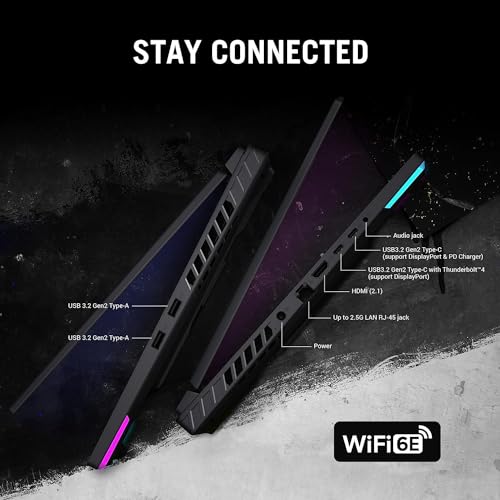 ASUS 2023 Newest ROG Strix G16 Gaming Laptop, 16" FHD 165Hz Display, 13th Gen Intel Core i7-13650HX (14-Core), NVIDIA GeForce RTX 4060, 64GB RAM, 2TB SSD, Wi-Fi 6E, Bluetooth, 4 Zone RGB, Windows 11