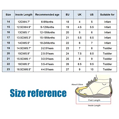 Walking Shoes for Babies Non Slip First Walkers 6 9 12 18 24 Months 1 2 3 4 Years Toddler Boots Girls (Black, 9 Toddler)