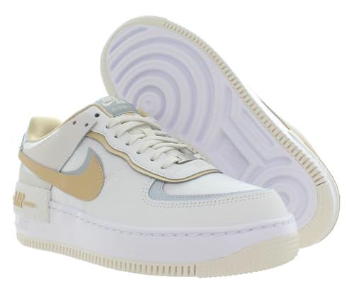 Nike Women's Air Force 1 Shadow White/Black-Team Gold (FJ0735 100) - 5.5