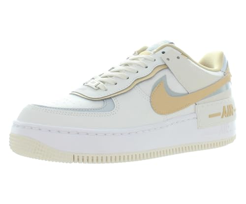Nike Women's Air Force 1 Shadow White/Black-Team Gold (FJ0735 100) - 5.5