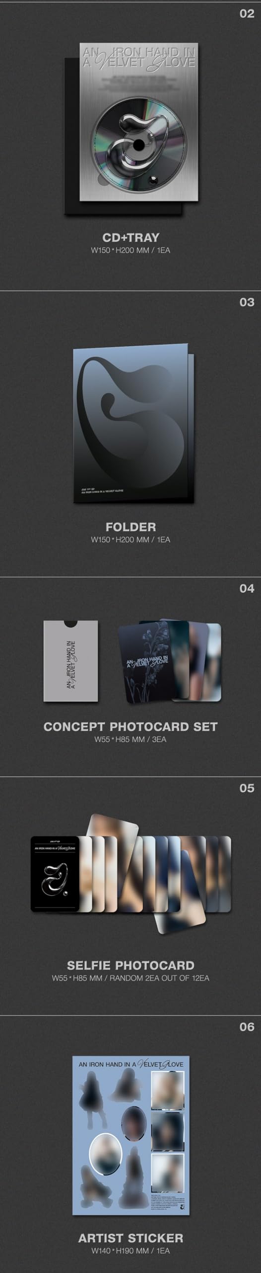 An Iron Hand In A Velvet Glove JINI Album [RANDOM ver.]+Pre Order Benefits+BolsVos K-POP Inspired Digital Planner, Digital Sticker Pack (1st EP)