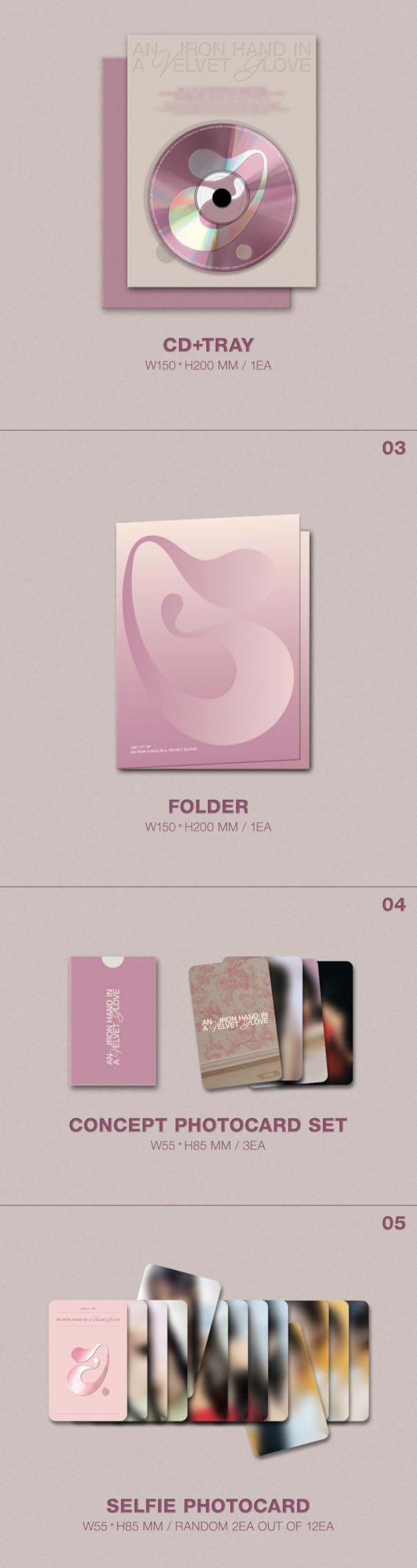 An Iron Hand In A Velvet Glove JINI Album [RANDOM ver.]+Pre Order Benefits+BolsVos K-POP Inspired Digital Planner, Digital Sticker Pack (1st EP)