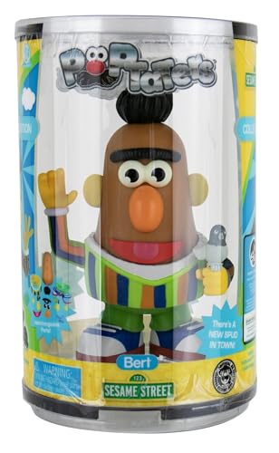 Poptaters Sesame Street Bert or Ernie - Includes 1 Character, Style Selected at Random, 14 Removable, Interchangeable Facial and Body Parts Including 1 Surprise Potato Head Piece - for Ages 8 and up
