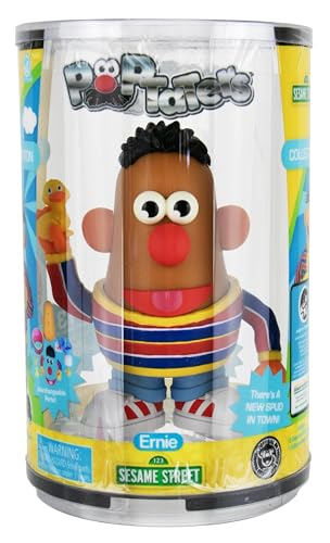 Poptaters Sesame Street Bert or Ernie - Includes 1 Character, Style Selected at Random, 14 Removable, Interchangeable Facial and Body Parts Including 1 Surprise Potato Head Piece - for Ages 8 and up