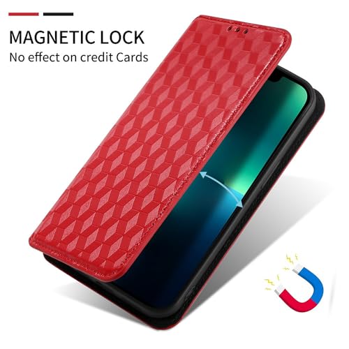 Compatible with Oppo Reno 6 Pro 5G Case,Compatible with Oppo Reno6 Pro 5G PEPM00 CPH2249 PU Leather Kickstand with Card Holders Flip Magnetic Closure Protection Phone Wallet Cover Hong