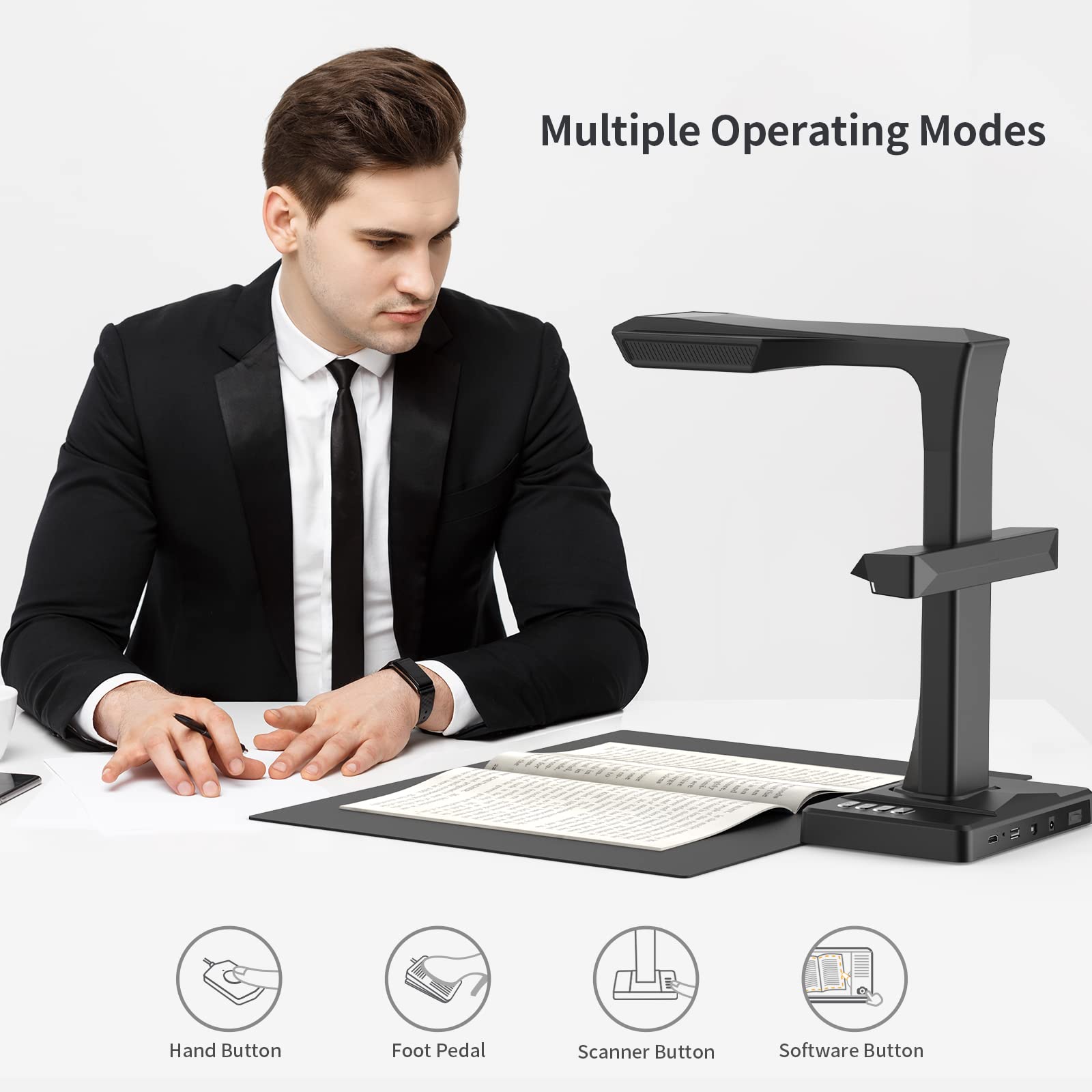 CZUR ET16 Pro Book Scanner and Portable Studio Box Bundle