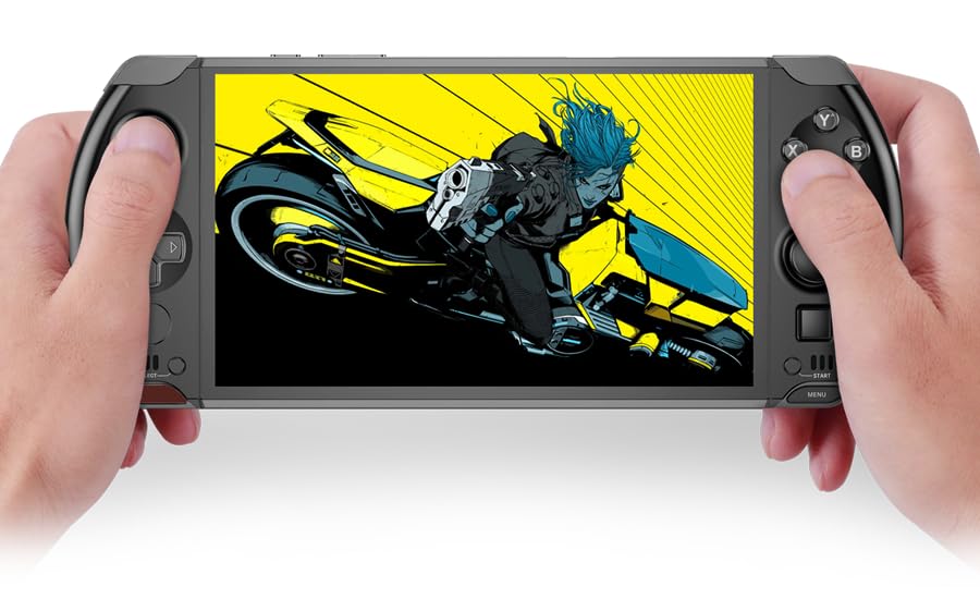 GPD Win 4 2023, Portable Handheld Game Console 6" Touchscreen 1920X1080 Mini Laptop UMPC Win 11 CPU AMD Ryzen 5 7640U 16GB LPDDR5 RAM/512GB M.2 NVMe 2280 SSD Black