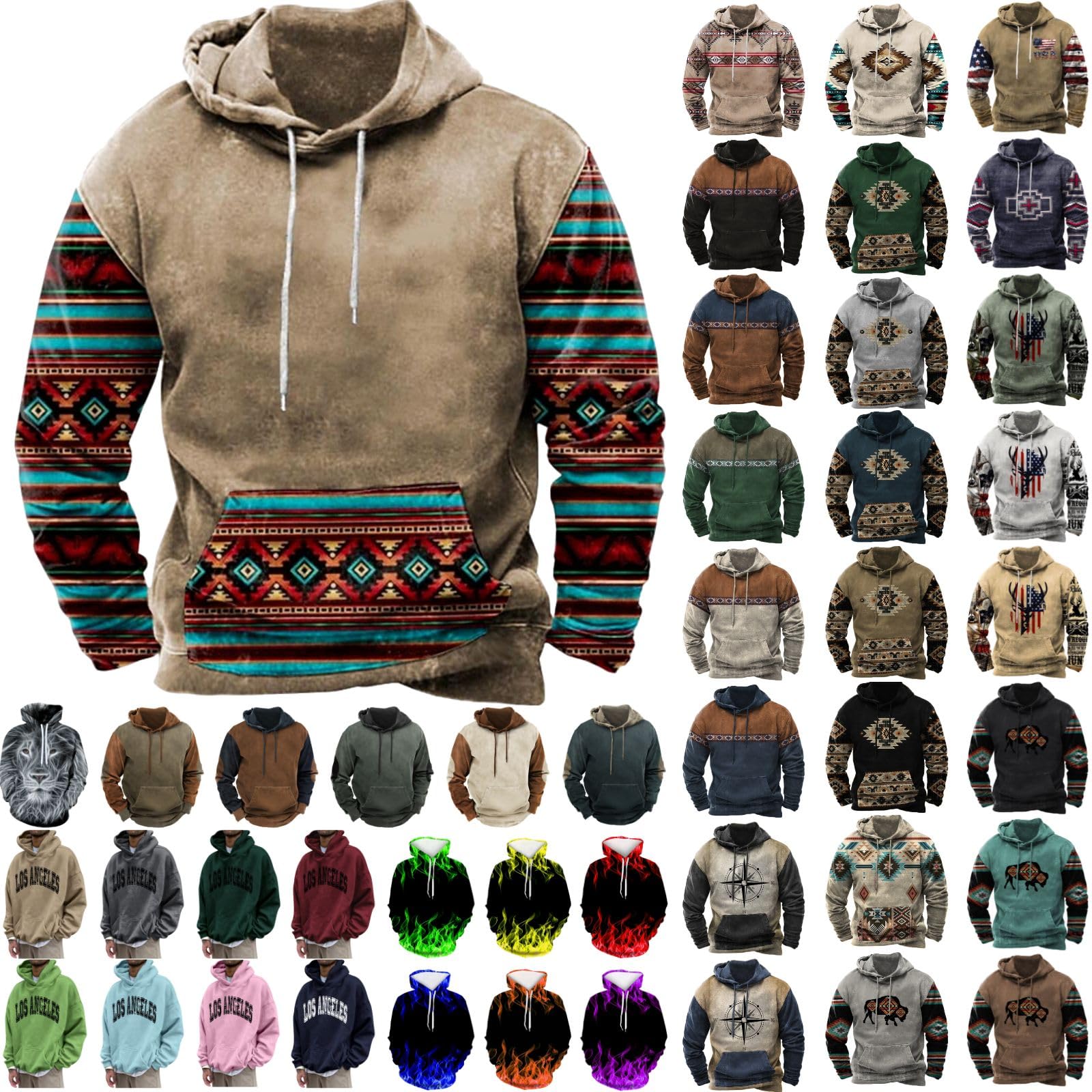 Big and Tall Hoodies for Men Hoodies for Men Oversized Graphic Long Sleeve Pullover Sweatshirt Trendy Drawstring Pocket Tops Aesthetic Streetwear Amazon Hoodie