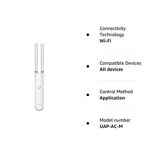Ubiquiti Networks Networks UAP-AC-M-US UniFi AC Mesh Wide-Area In/Out Dual-Band Access Point (US Version)