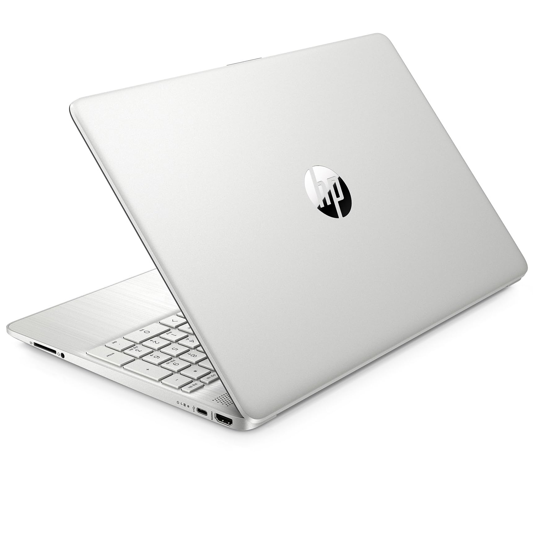 HP 15 15.6" Touchscreen FHD Laptop Computer, 12th Gen Intel 10-Core i7-1255U, 64GB DDR4 RAM, 4TB PCIe SSD, 802.11AC WiFi, Bluetooth, Natural Silver, Windows 11 Home S, BROAG 64GB Flash Stylus
