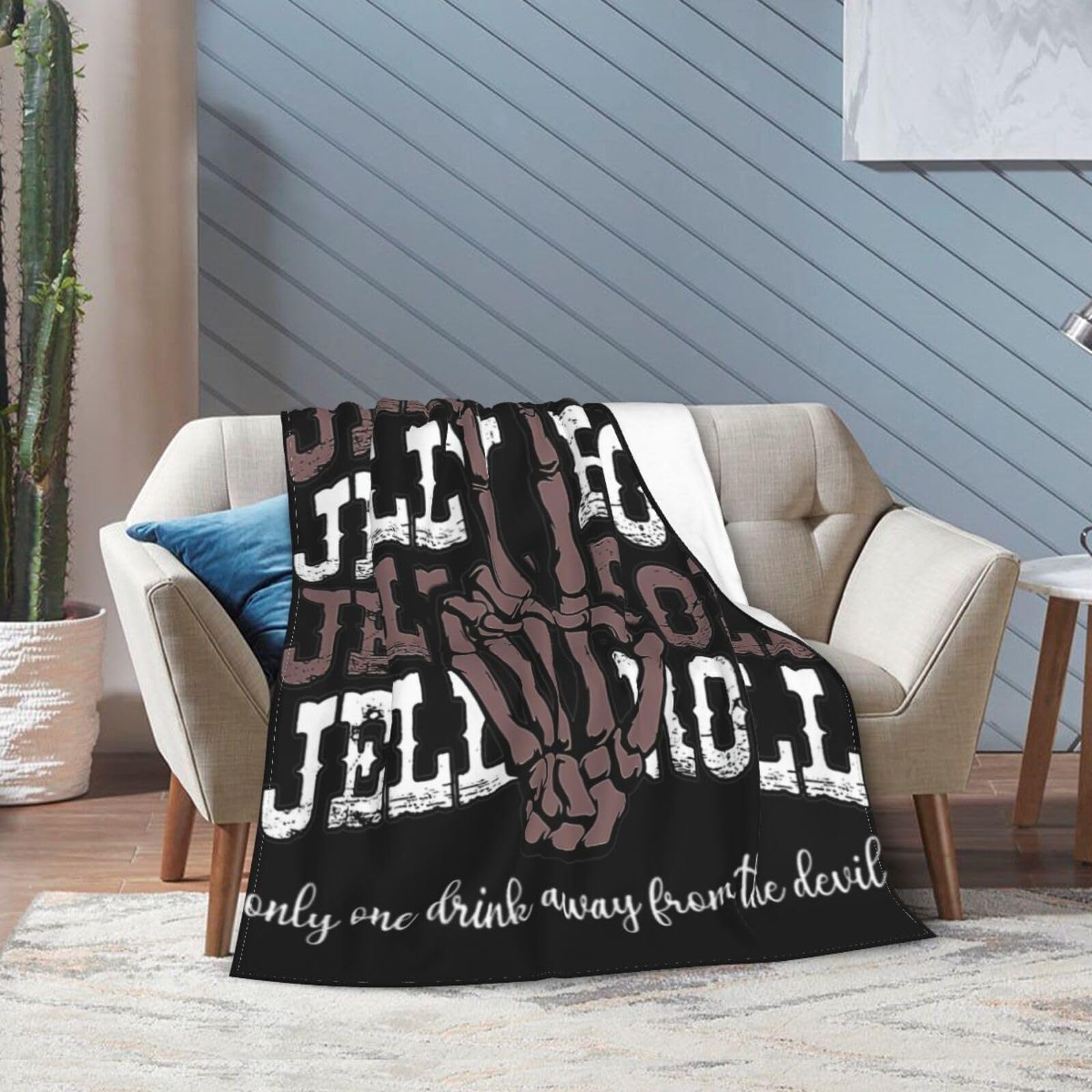 Jellys Music Rolls Blanket Flannel Fleece Blanket Ultra Soft Lightweight Throw Blanket for Bed Couch Living Room 60"x50"