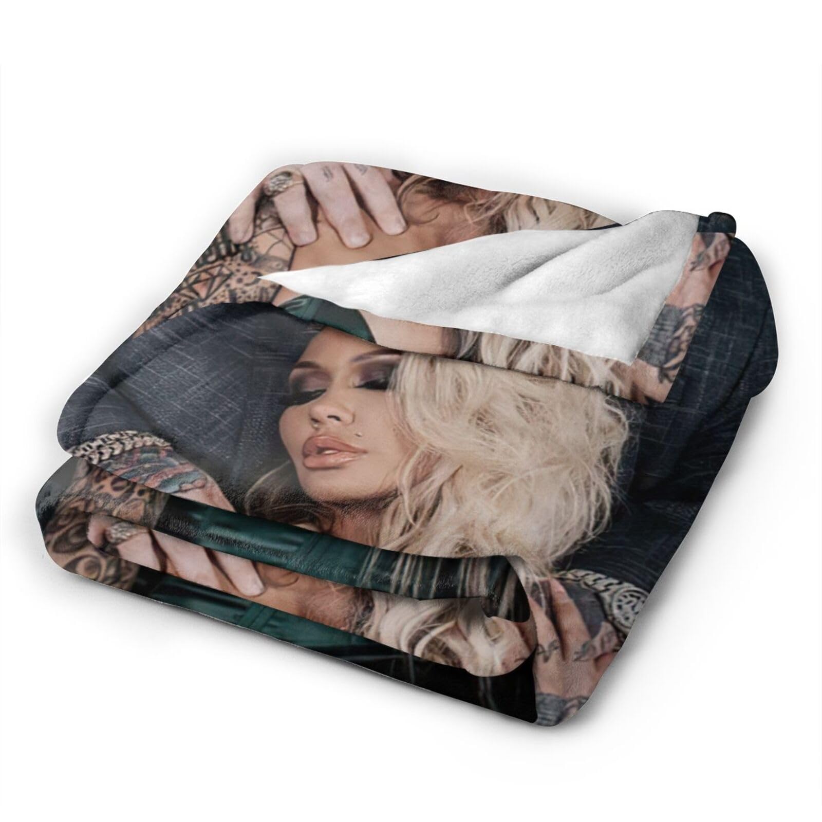 Jellys Music Rolls Blanket Flannel Fleece Blanket Ultra Soft Lightweight Throw Blanket for Bed Couch Living Room 50"x40"