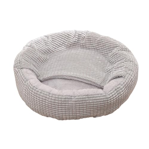 Warm Cozy Pet Sleeping Pad Winter Cat Nest Soft Breathable Cotton Bed for Small Dogs Keep Pet Warm Cozy Soft Plush Cat Bed Grey S