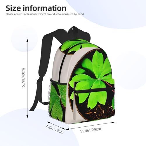 ENVEED St Patricks Day Leaves Ultra-Light,Comfortable,And Portable Casual Backpack For Camping,Hiking,And Daily Use