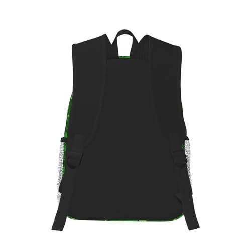 ENVEED Background St Patrick'S Day Glitter Ultra-Light,Comfortable,And Portable Casual Backpack For Camping,Hiking,And Daily Use