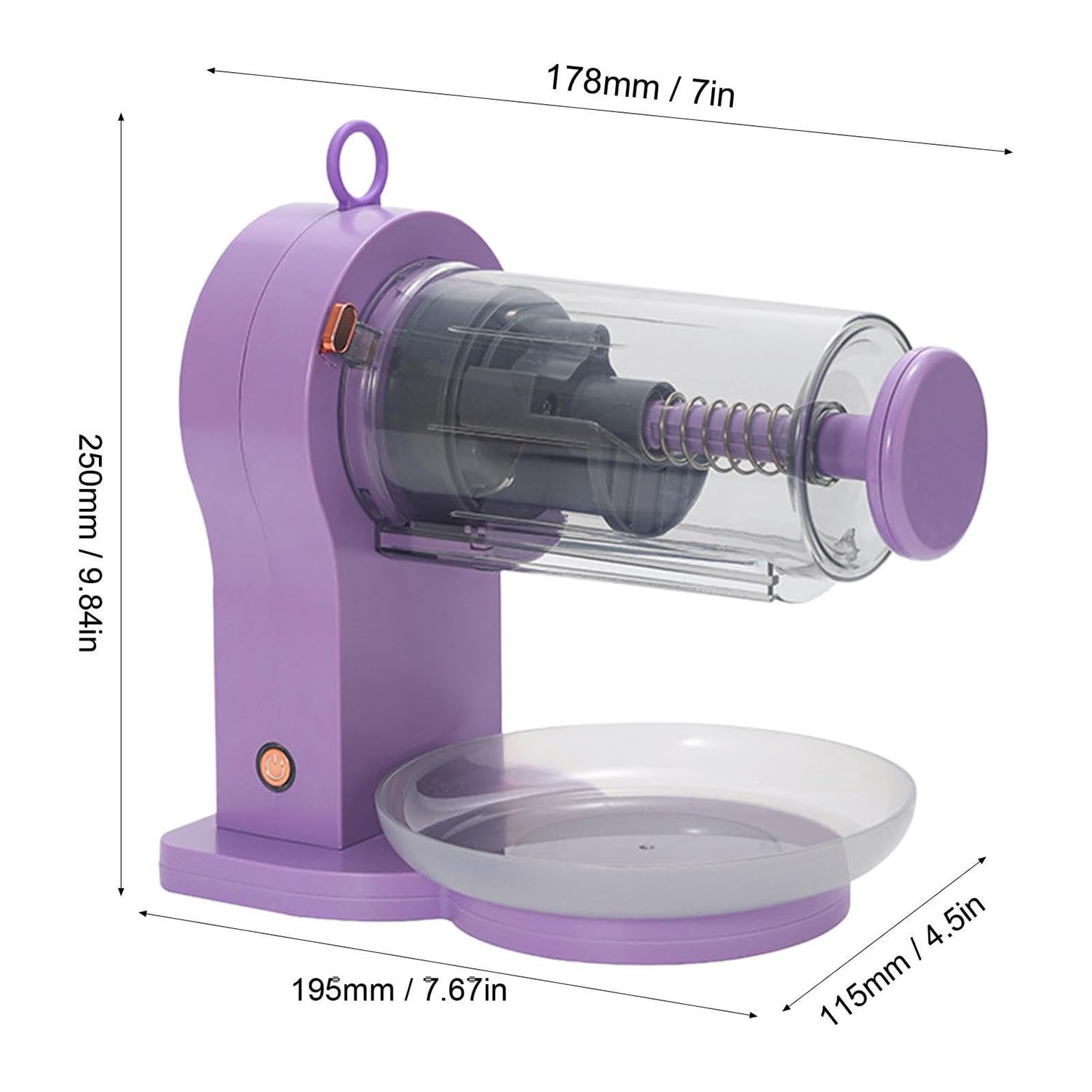 FAXIOAWA Portable Ice Crusher and Shaved Ice Machine with 2 Ice Cube Molds, Premium Electric Ice Shaver and Snow Cone Machine, USB Rechargeable Commercial Ice Shaver Crusher