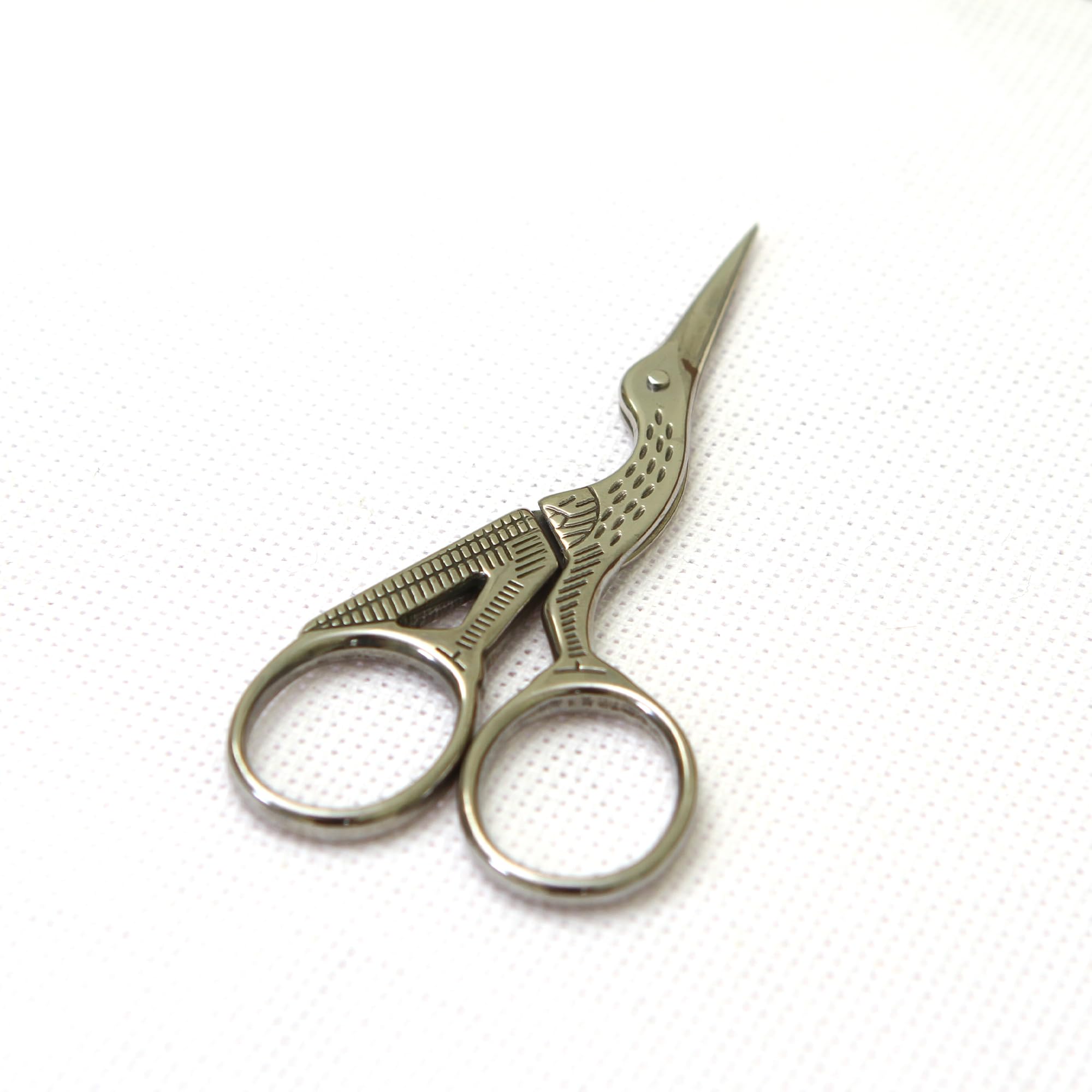 Awesome Pattern Studio Needle Minder Set - Mandala Dragon Magnetic Needle Minder + 2 Needle Threaders + Crane Scissors. Enamel Pin for Cross Stitch, Embroidery and Craft