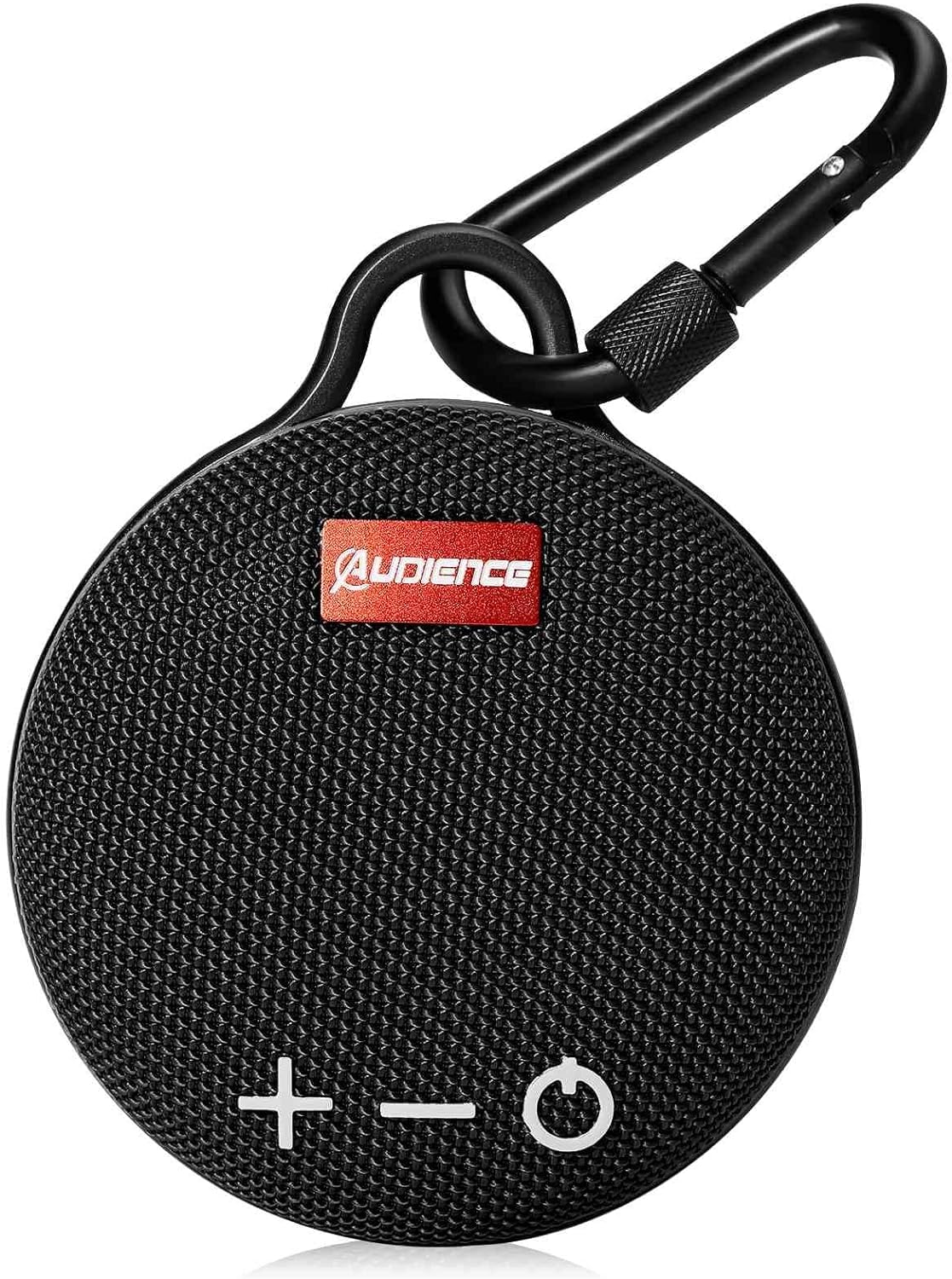 UrbanX Audience Series IPX7 Bluetooth Waterproof Speaker with Clip, 20H Playtime, Compact Speaker with Big Sound, Punchy Bass, Wireless for Samsung Galaxy A71 & Beach, Pool, Boat, Black 1 Pack