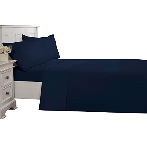 DG Beddings 6 Piece Bedding Sheet Set Full Size 8 Deep Pocket Bed Sheets (Navy) 1000 Thread Count, 100% Egyptian Cotton