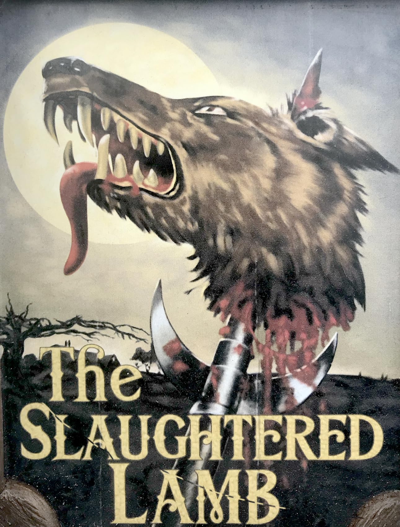 Factory Entertainment an American Werewolf in London - Pub Sign Scaled Prop Replica