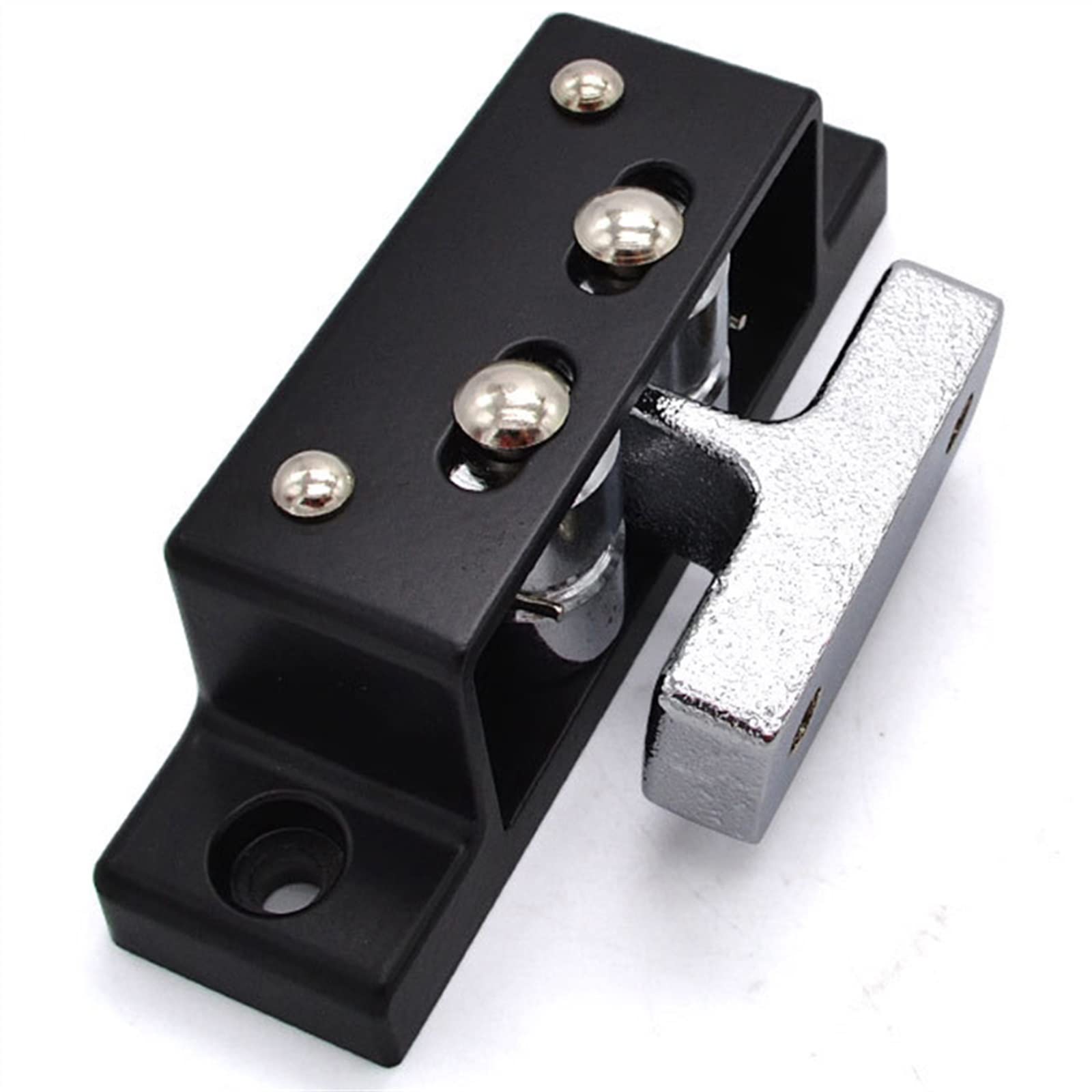 EKoKim Black Touch-Type Lock Double Roller Catch Cupboard Cabinet Door Latch Home Kitchen Tools 1Pcs