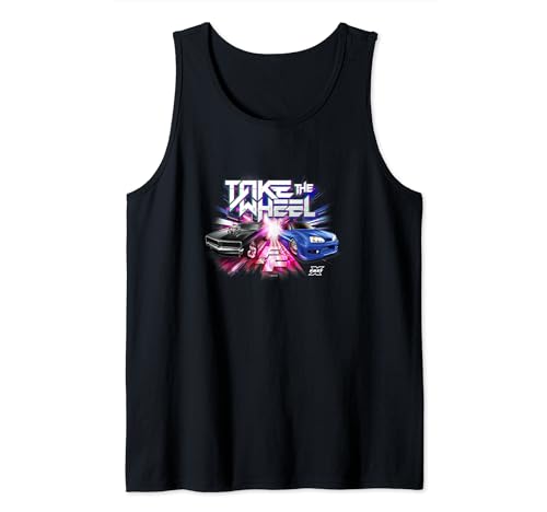Fast X Take The Wheel Charger & Skyline Title Movie Poster Tank Top