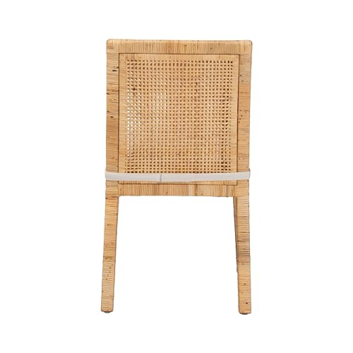 bali & pari Sofia Natural Rattan Dining Chair, One Size