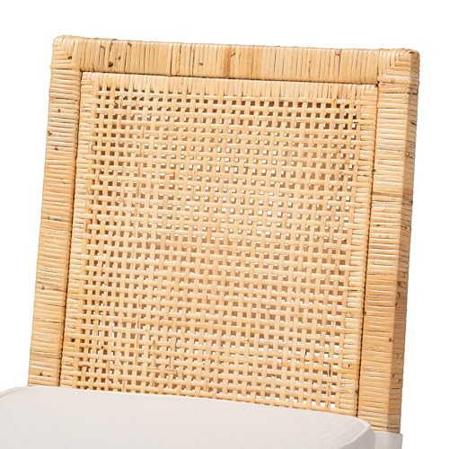 bali & pari Sofia Natural Rattan Dining Chair, One Size
