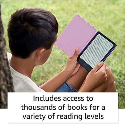Kindle Paperwhite Kids (8 GB) β Made for reading - access thousands of books with Amazon Kids+, 2-year worry-free guarantee