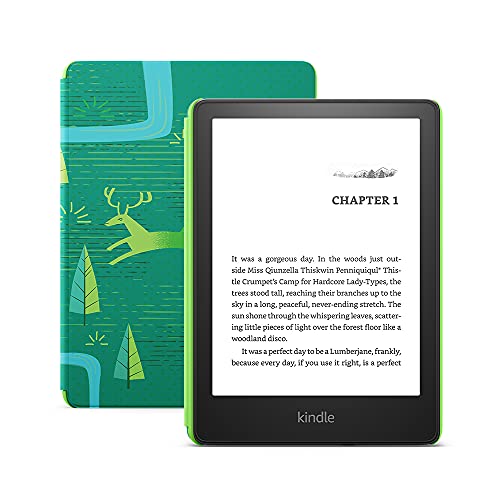 Kindle Paperwhite Kids (8 GB) β Made for reading - access thousands of books with Amazon Kids+, 2-year worry-free guarantee