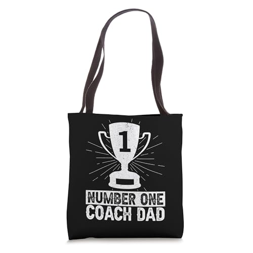 Number One Coach Dad Coach Daddy Tote Bag