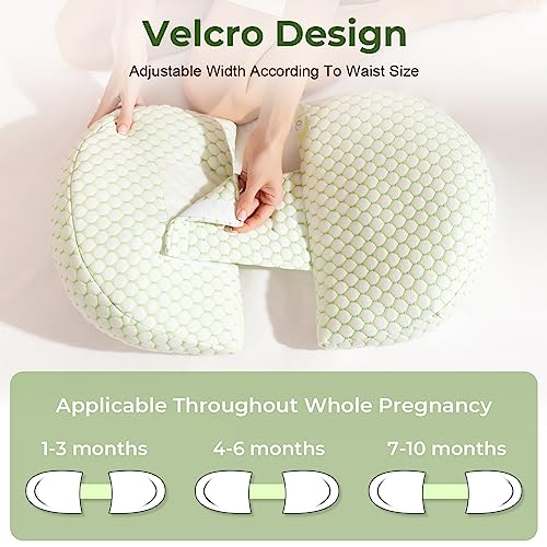 InnoLuxe Pregnancy Wedge Pillows for Sleeping, Maternity Pillow for Pregnant Women, Soft Pregnancy Pillow Support for Back, Belly, HIPS & Legs, Detachable and Adjustable with Pillow Cover