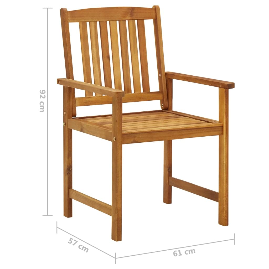 AJSEOYBS Patio Chairs with Cushions,Oversized Wooden Rocking Chair,All Weather Resistant Porch Rocker Suitable for Backyard, Porch, Balcony, Poolside 6 Pcs Solid Acacia Wood