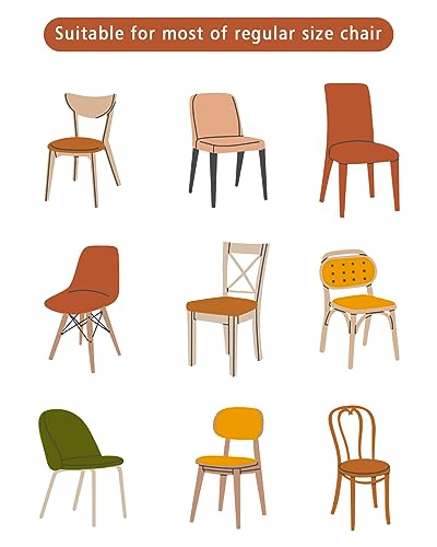 AMZRicher Christmas Chair Back Covers for Dining Chairs 4 Pack, Washable Removable Chair Slipcover Back Chair Protector for Wedding Party Baby Shower Coastal Santa Xmas Beach Starfish Shell