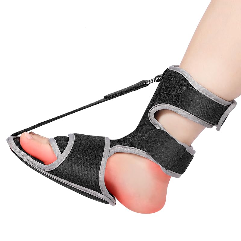 Plantar Fasciitis Night Splint, Adjustable Plantar Fasciitis Relief Splint Brace with Arch Support, Comfortable Night Splints for Plantar Fasciitis