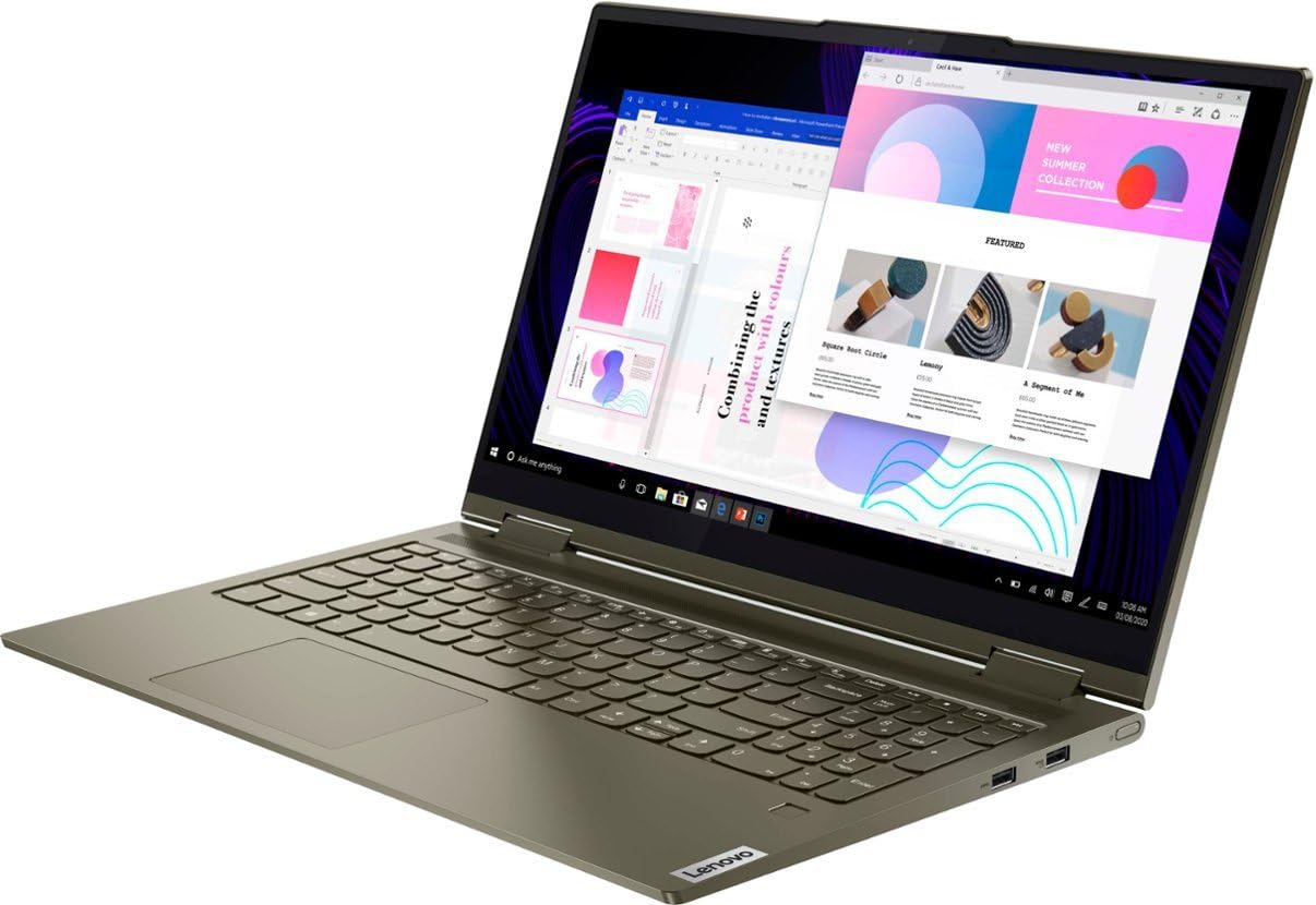 Lenovo Yoga 7 Laptop, 15.6" FHD IPS Touchscreen, Intel i7-1165G7 4-Core, Iris Xe Graphics, 12GB DDR4, 2TB SSD, Backlit Keyboard, Thunderbolt 4, Fingerprint Reader, Wi-Fi 6, Win11 Pro, COU 32GB USB