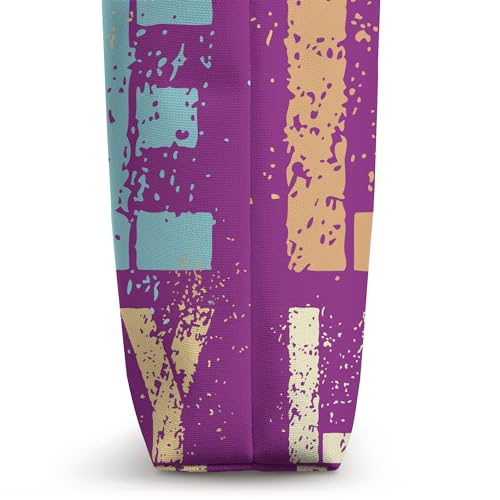 Groovy PEACE LOVE LITERACY Teacher Library Reading Preschool Tote Bag
