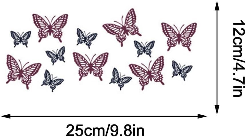 Pink UV DTF Cup Wrap, 1/7Sheets Flower Butterfly Coffee Cup Rub on Transfers for Glass Cups, UV DTF Cup Wrap Transfer Stickers Decals Waterproof Rub on Transfers for Glass Cups Crafts Vintage Iron-on