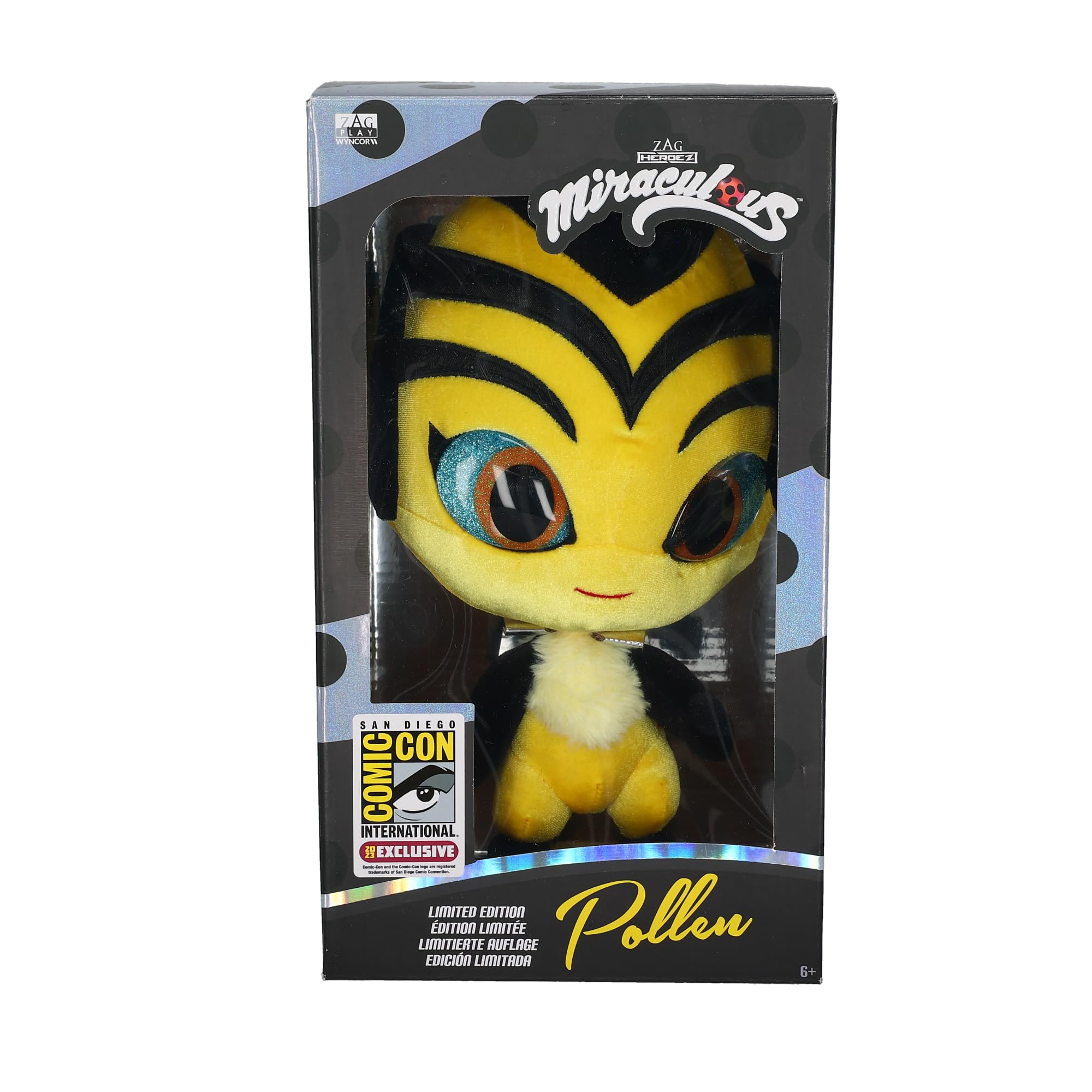 UCC Distributing Miraculous Ladybug 10″ Deluxe Kwami Plush – Pollen Inbox - Limited Edition Stuffed Animal