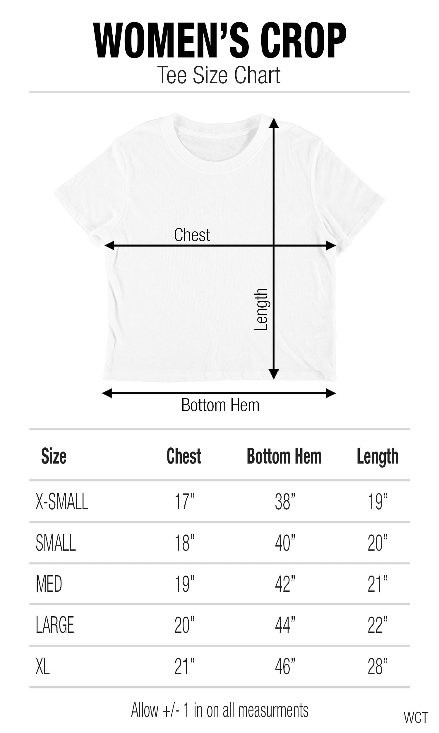 Emporia State University Hornets Women's Crop Top T-Shirt, White, Small