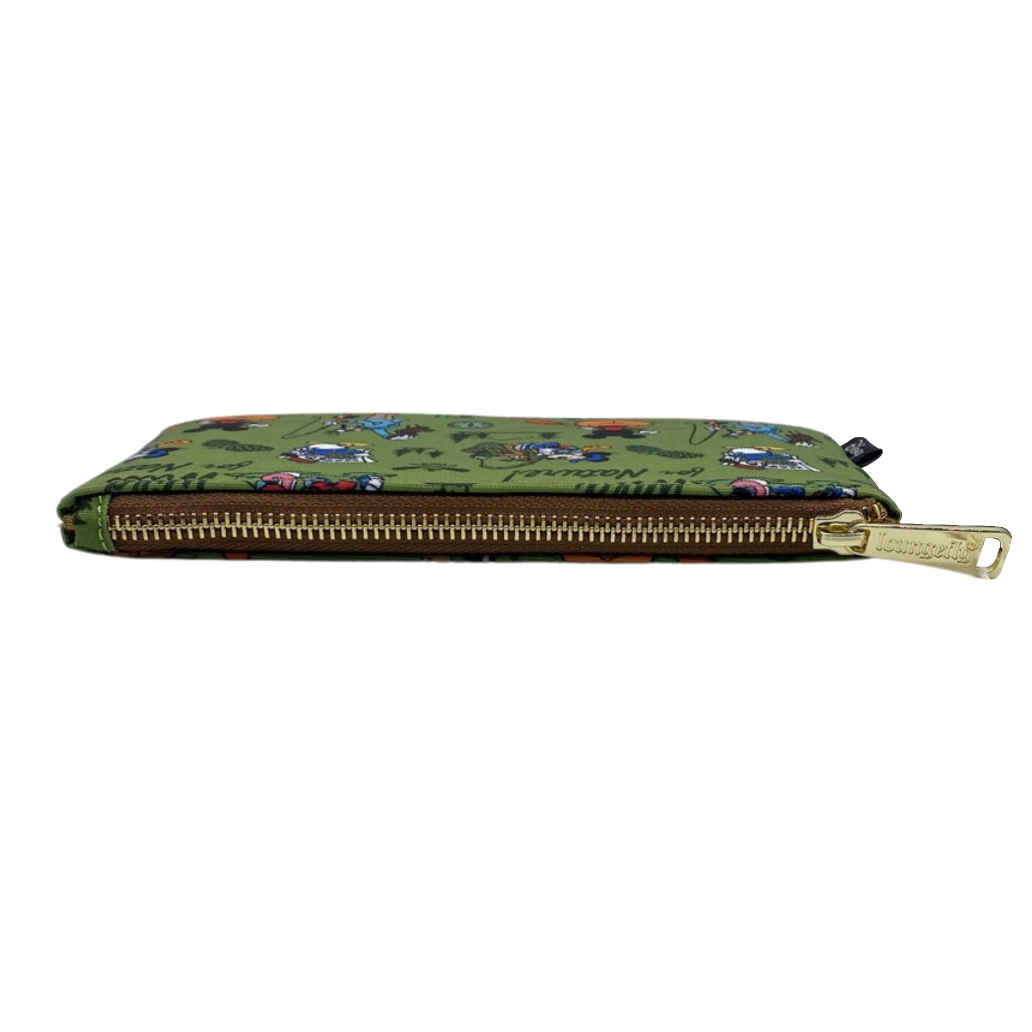 Loungefly Mickey, Minnie, & Friends Camping AOP Nylon Pouch