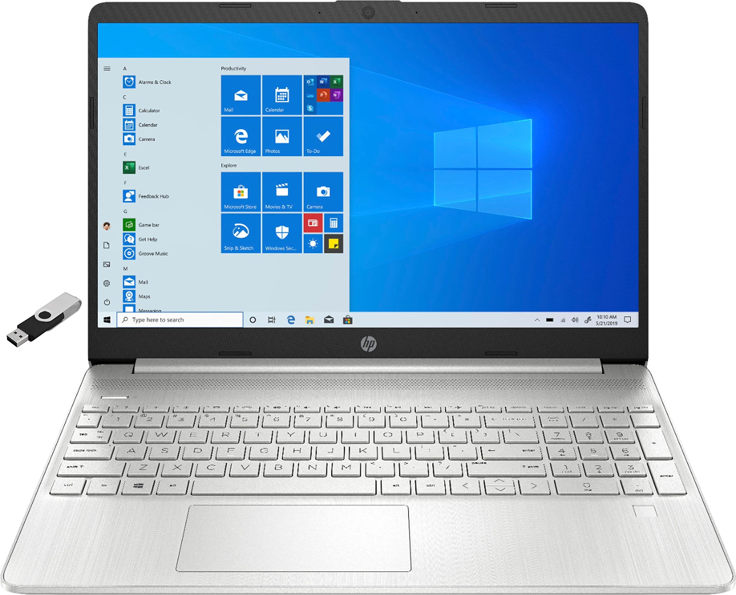 HP 15-DY200 Laptop 2022 15.6” FHD 1920 x 1080 Display Intel Core i5-1135G7, 4-core, Intel Iris Xe Graphics, 16GB DDR4, 512GB SSD, Fingerprint, Wi-Fi 5, Bluetooth 4.2 Combo, Windows 11 Home