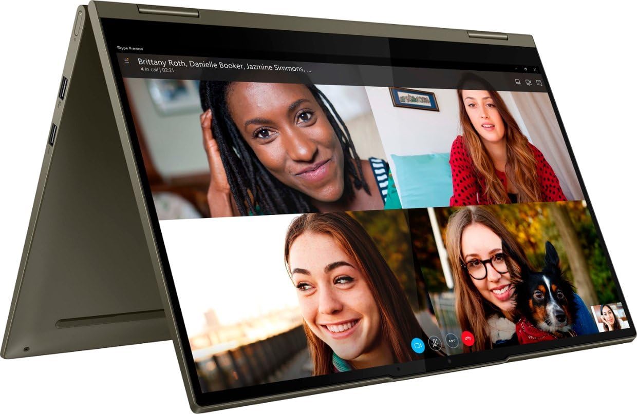 Lenovo Yoga 7 82BJ Laptop 2023 15.6” FHD 1920 x 1080 Display Touchscrenn, Intel Core i7-1165G7, 4-core, Intel Iris Xe Graphics, 12GB DDR4, 512GB SSD, Backlit KB, Thunderbolt 4, FP, Windows 11 Pro
