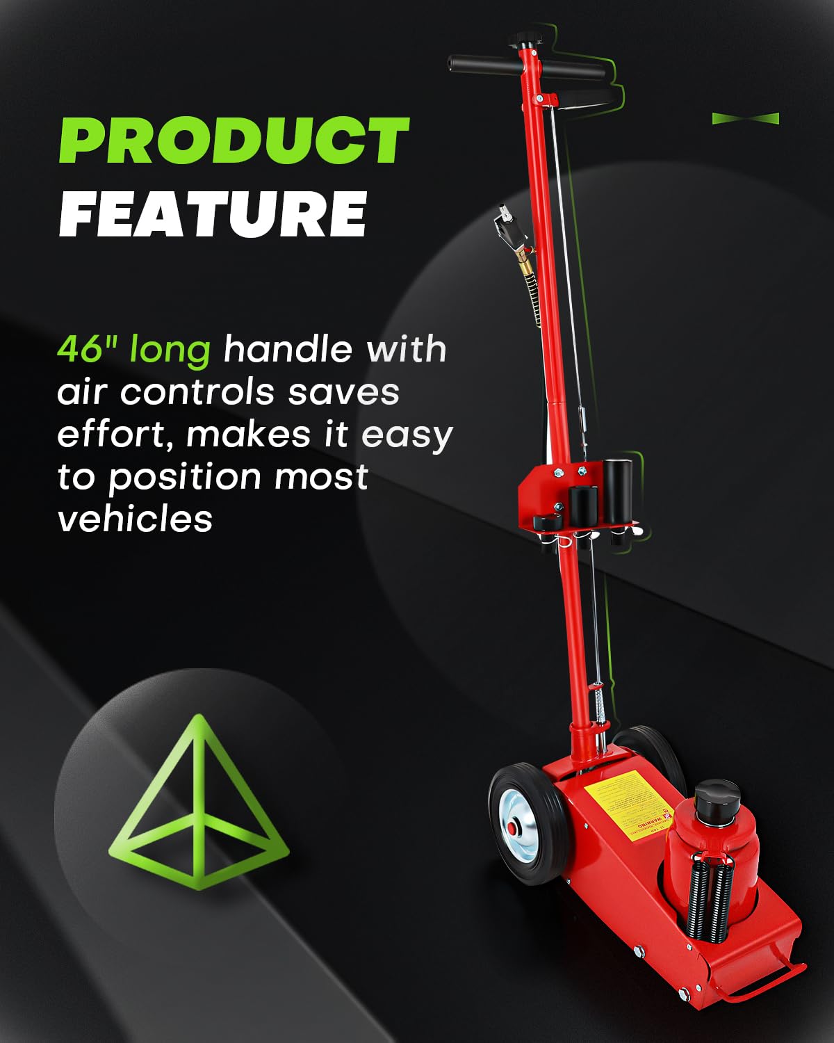 SCITOO Heavy Duty 35 Ton Air/Hydraulic Floor Jack Farm Vehicles Trucks Power Lift Auto Repair Tool