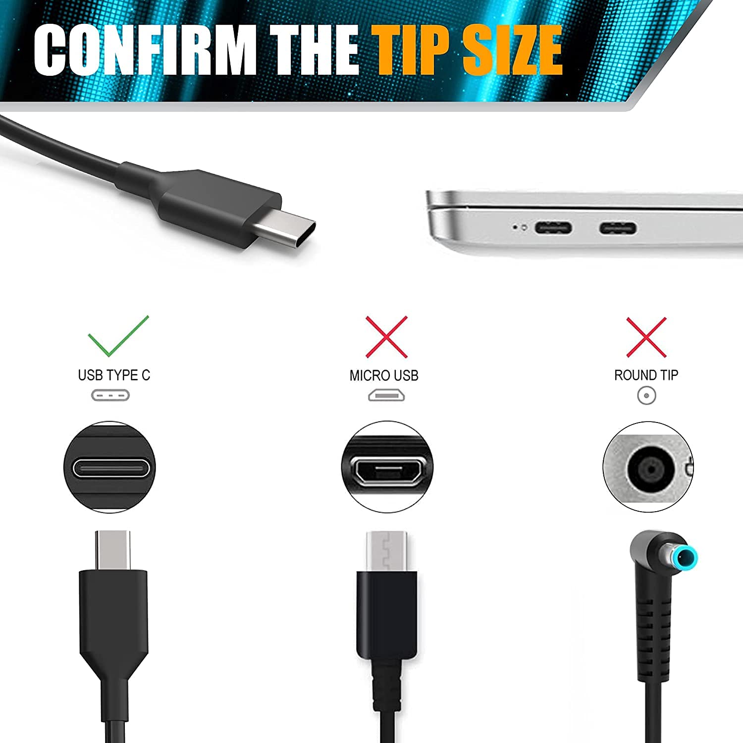 Galaxy Bang AC Adapter Charger for Lenovo Thinkpad X1 Yoga 2nd Gen 20JD, 20JE, 20JF, 20JG; ThinkPad Yoga 370, 20JH, 20JJ