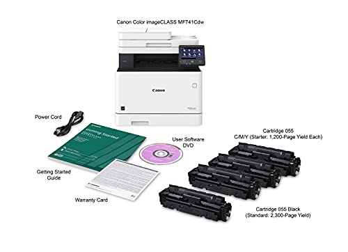 Canon Color imageCLASS MF741Cdw - Multifunction, Wireless, Mobile-Ready, Duplex Laser Printer with 3 Year Warranty